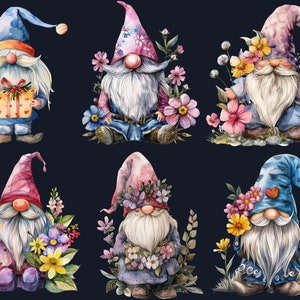 50 PNG Watercolor Mother's Day Gnomes Clipart, Gnome Cute Mothers Day ...