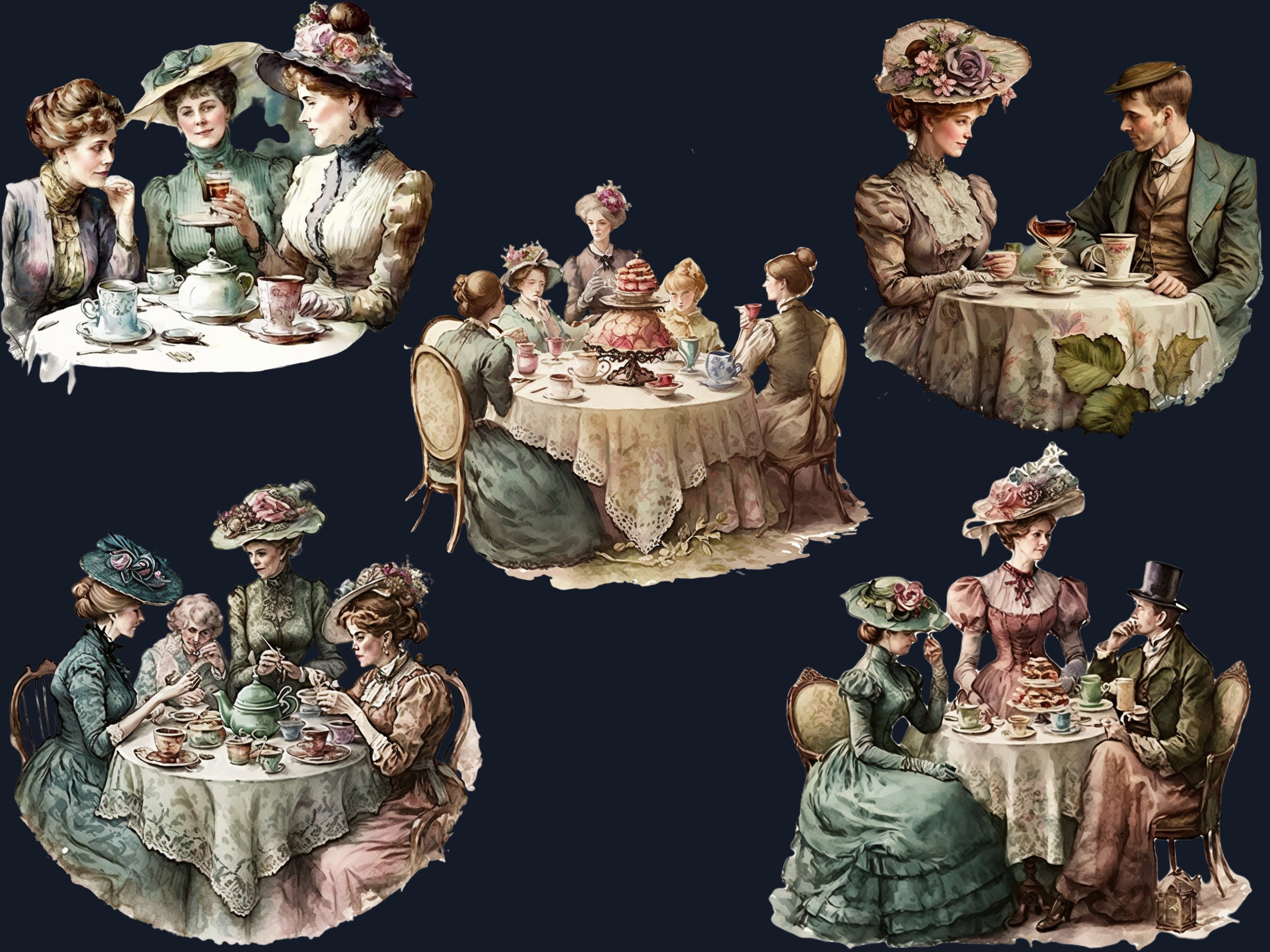 Victorian Tea Party Background