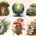 35 PNG Watercolour Woodland Fairy Clipart, Forest Fairy Garden Clip Art ...