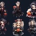 28 PNG Watercolor Little Vampires Clipart, Cute Creepy Halloween ...