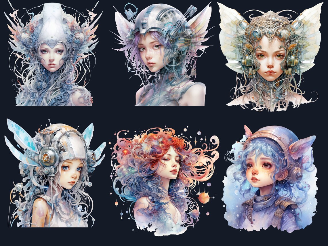 42 PNG Watercolour Space Fairy Clipart, Celestial Galaxy Fairy Clip Art ...