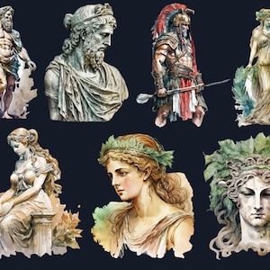 35 PNG Watercolor Fantasy Ancient Greek Clipart, Ancient Greek ...