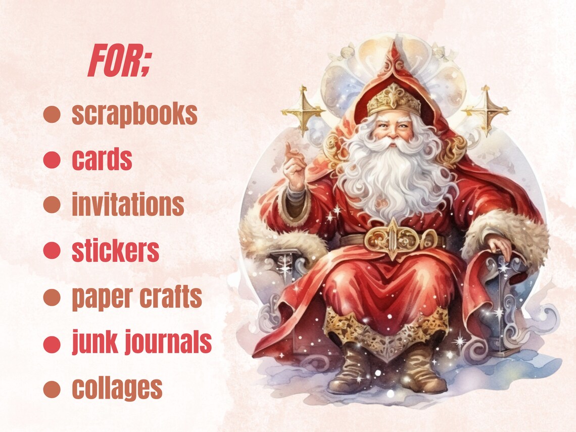 50 PNG Watercolour Celestial Christmas Clipart, Fantasy Christmas Sky ...