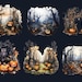 38 PNG Watercolor Halloween Forest Clipart, Halloween Woodland ...
