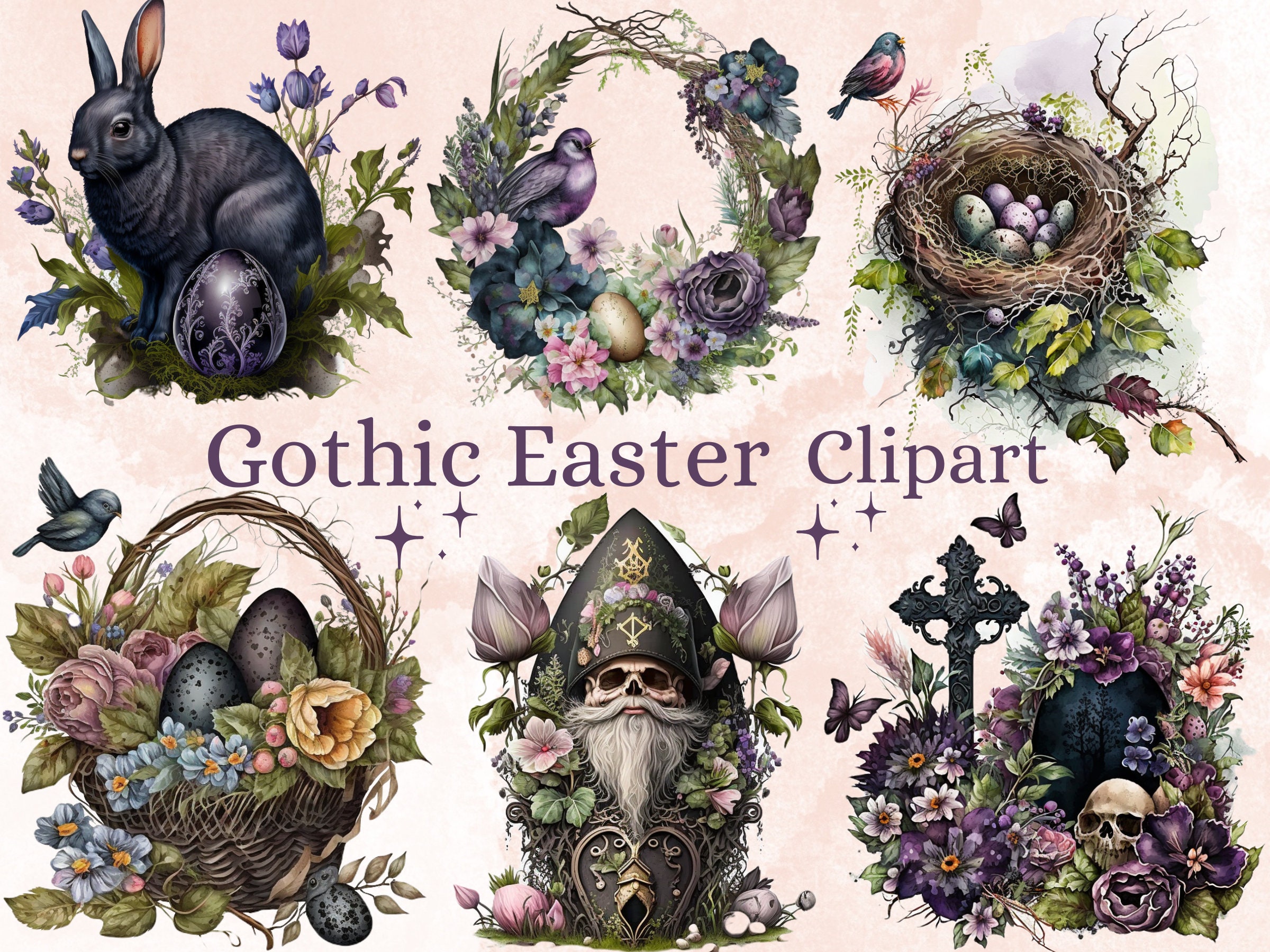 Gothic Happy Easter