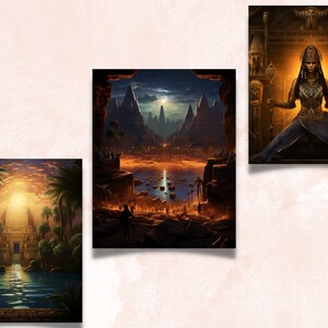 Printable Ancient Egypt Digital Paper, Egyptian Ruins Background ...