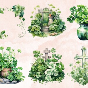45 PNG Watercolor St.patrick’s Day Clover Clipart, Four Leaf Clover ...
