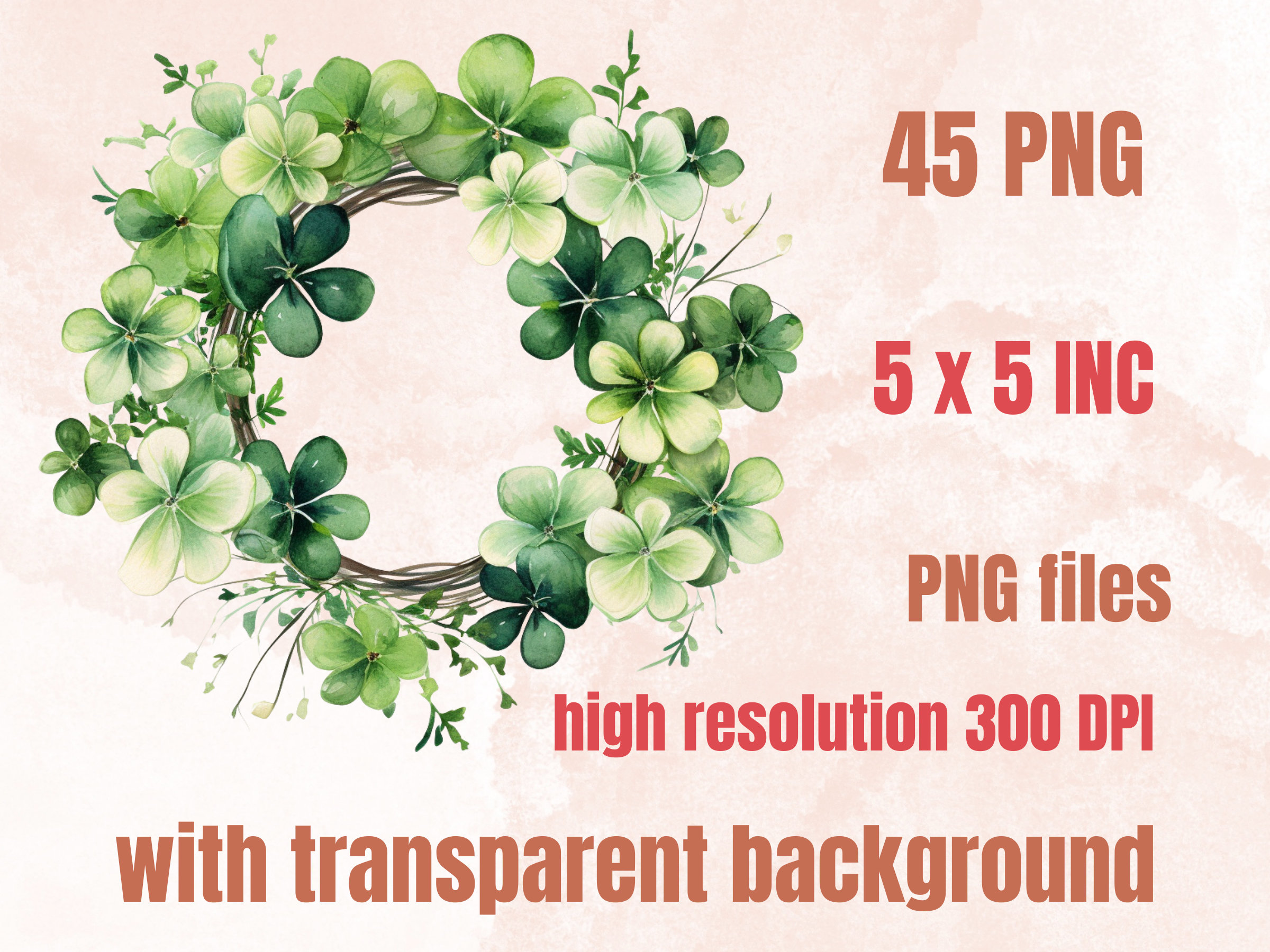 45 PNG Watercolor St.patrick’s Day Clover Clipart, Four Leaf Clover ...