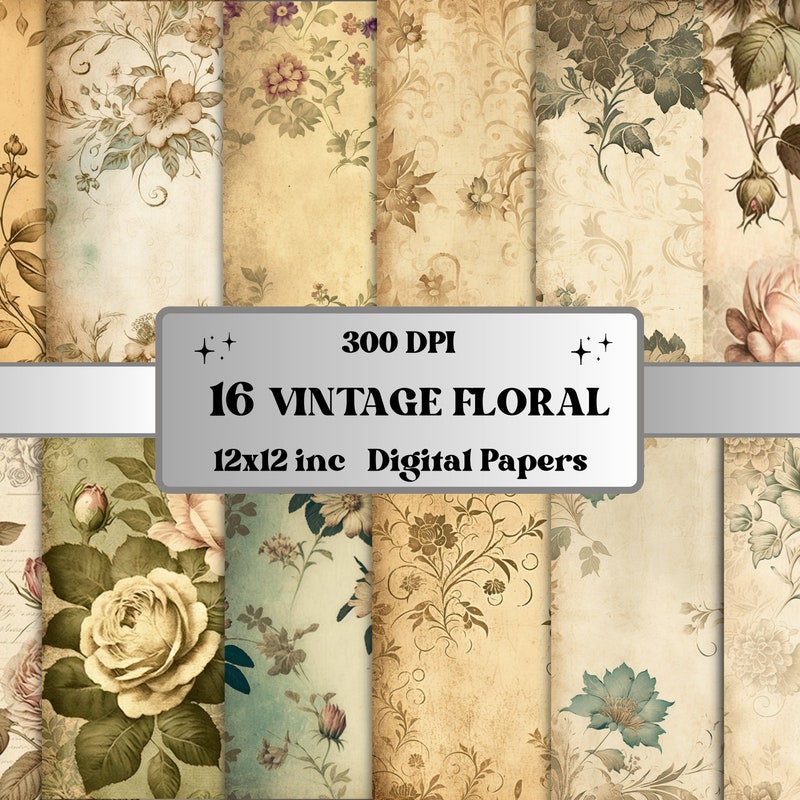 Floral Paper - Etsy