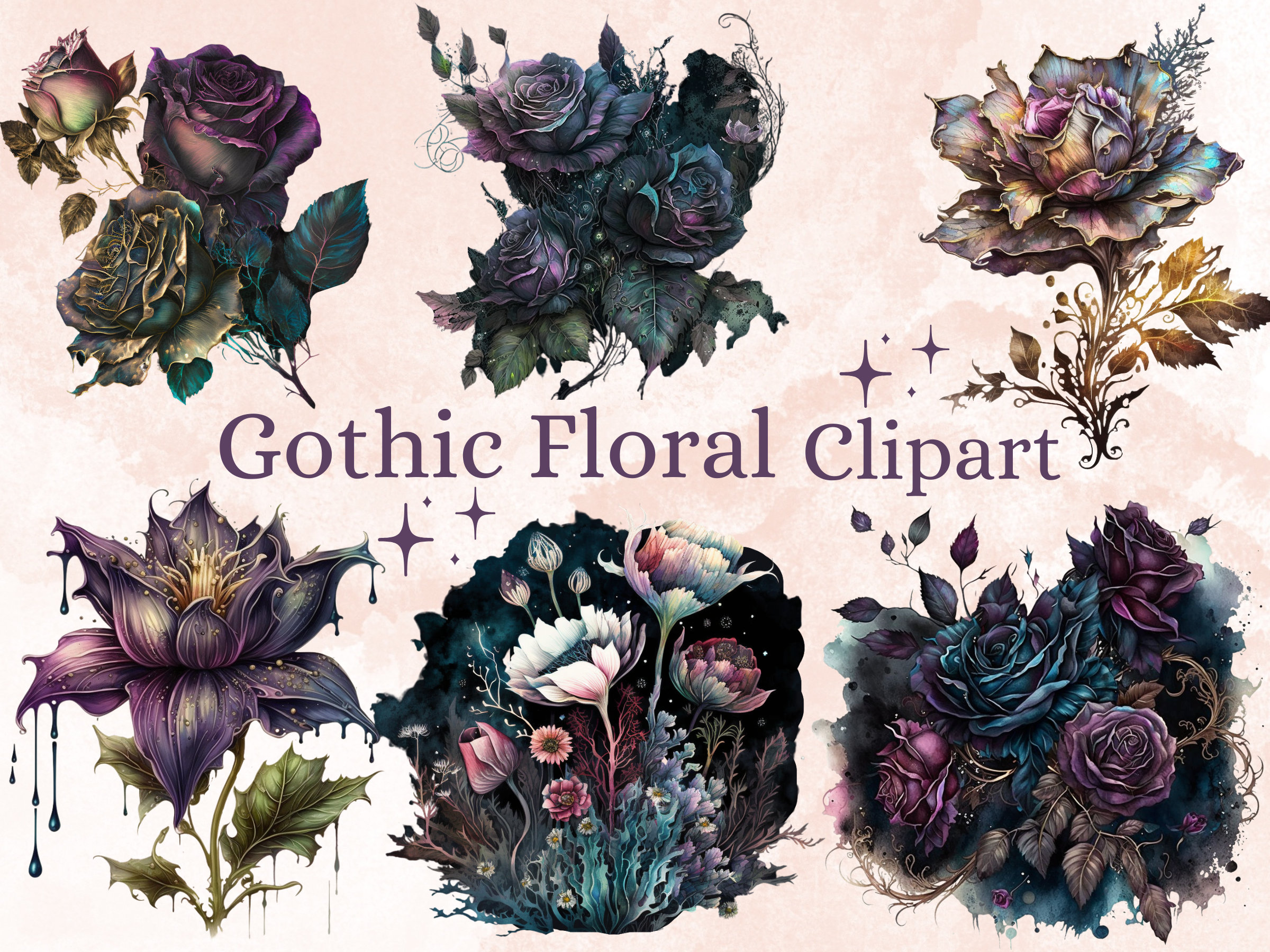 Gothic Floral Pattern