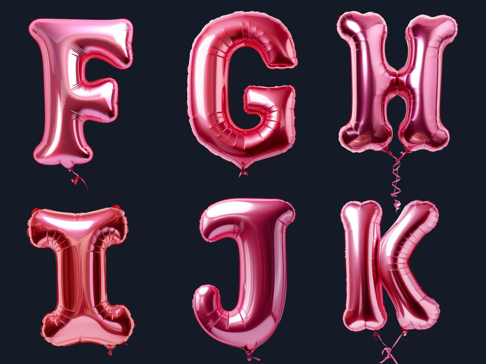 26 PNG Watercolour Valentine's Day Balloon Alphabet Clipart, Love ...