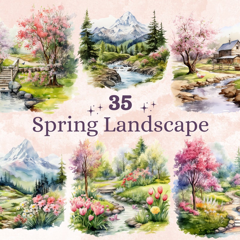 Spring Graphics - Etsy