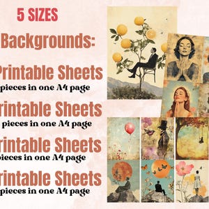 Gratitude & Appreciation Collage Pack, Whimsical Ephemera Fussy Cut ...