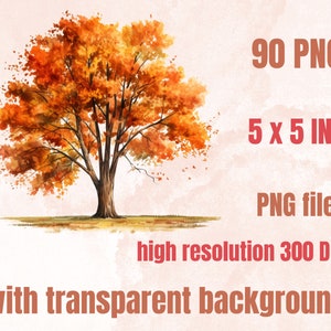90 PNG Watercolor Fall Big Bundle Clipart, Rustic Autumn Illustrations ...