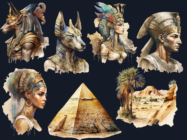38 PNG Watercolor Fantasy Ancient Egypt Clipart, Ancient Egypt ...