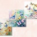 Watercolor Spring Butterflies Digital Paper, Floral Butterfly Junk ...