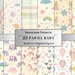 Seamless Pastel Baby Pattern Paper, Pastel Baby Nursery Ephemera ...