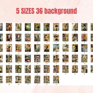 Whimsy Grunge Collage Paper Kit, Surreal Grunge Mixed Media Sheet ...