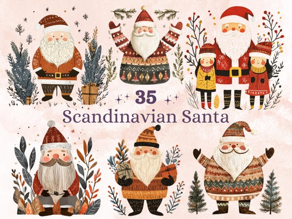 Scandinavian Christmas Clipart
