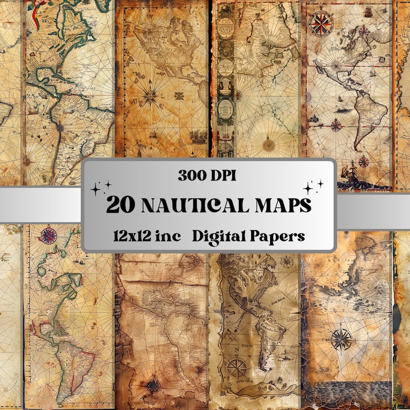 Ancient Maps Monsters - Etsy UK