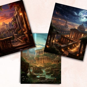 Printable Ancient Rome Italy Digital Paper, Rome Ruins Background ...