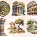 35 PNG Watercolor Fantasy Ancient Rome Clipart, Ancient Rome Mythology ...