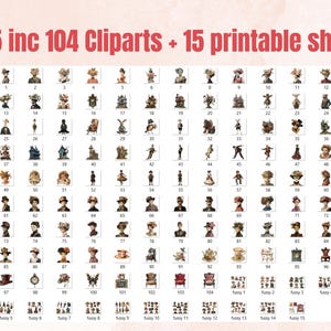 Whimsy Victorian Collage Elements, Surreal Modern Victorian Fussy Cut ...