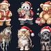 38 PNG Watercolor Christmas Animals Clipart, Merry Christmas Baby ...