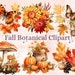 25 PNG Watercolor Fall Alphabet Clipart, Floral Autumn Letters ...