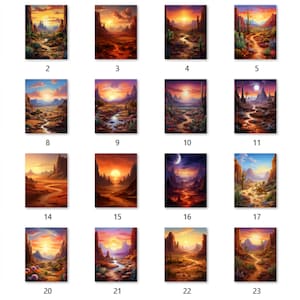 Printable Enchanted Desert Digital Paper, Western Background, Sahara ...