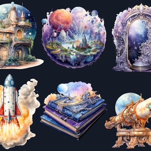 42 PNG Watercolour Space Fairy Clipart, Celestial Galaxy Fairy Clip Art ...