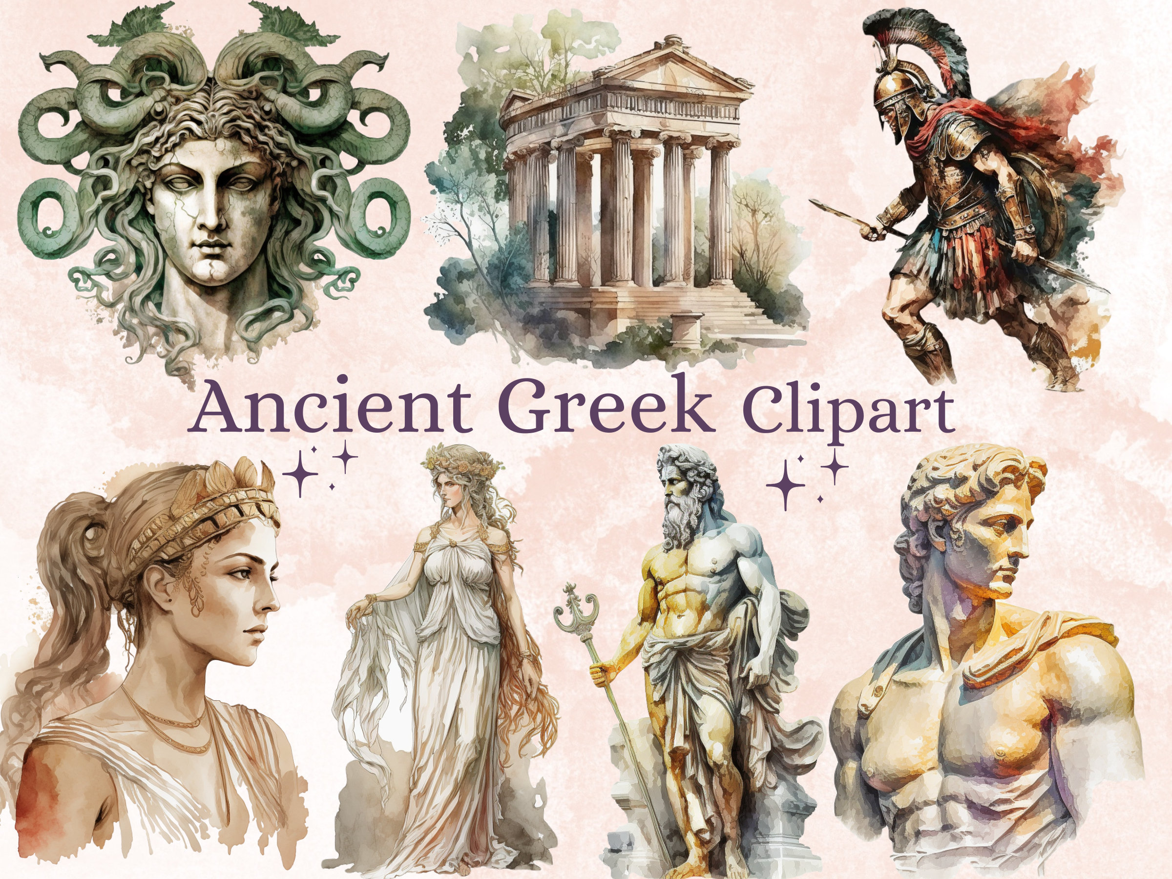 Ancient Greek Gods Clipart