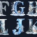 26 PNG Watercolour Winter Alphabet Clipart, Snowy Letters Clip Art ...