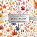 25 PNG Watercolor Fall Alphabet Clipart, Floral Autumn Letters ...