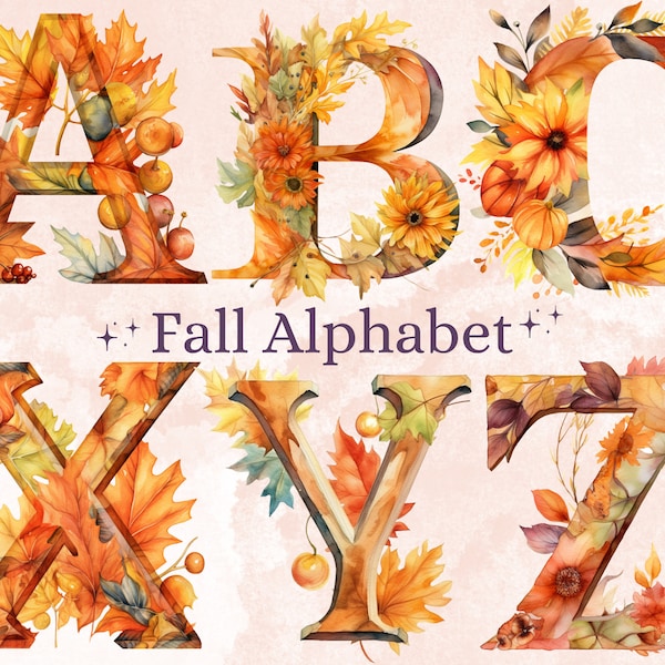 Floral Alphabet - Etsy