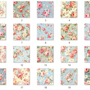 Seamless Vintage Flowers Digital Paper, Shabby Chic Floral Seamless ...