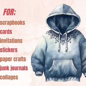 60 PNG Watercolor Winter Clothes Clipart, Cozy Winter Fashion ...