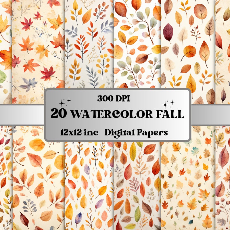 Fall Scrapbook Paper - Etsy