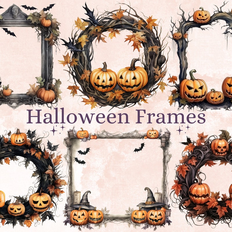 Halloween Frames - Etsy