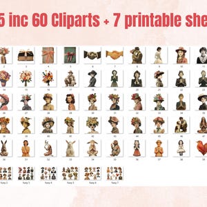 Gratitude & Appreciation Collage Pack, Whimsical Ephemera Fussy Cut ...