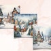 Printable Watercolor Christmas Landscape Digital Paper, Christmas ...