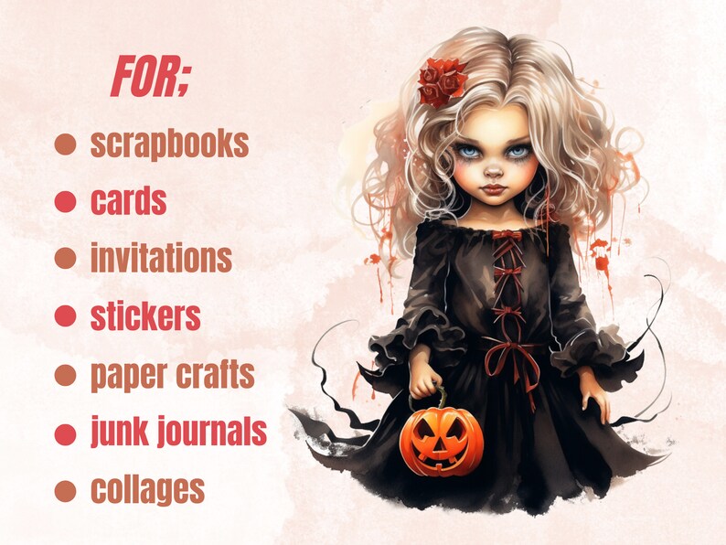 28 PNG Watercolor Little Vampires Clipart, Cute Creepy Halloween ...