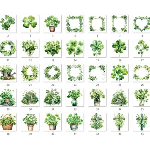 45 PNG Watercolor St.patrick’s Day Clover Clipart, Four Leaf Clover ...