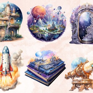 42 PNG Watercolour Space Fairy Clipart, Celestial Galaxy Fairy Clip Art ...