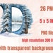 26 PNG Watercolour Winter Alphabet Clipart, Snowy Letters Clip Art ...