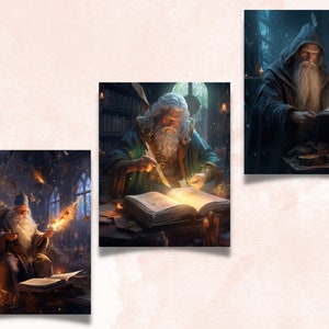 Printable Magic School Digital Paper, Wizard Academy Background ...