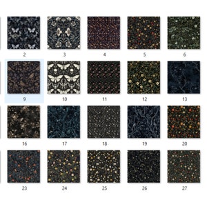 Seamless Gothic Spring Digital Paper, Spring Creepy Seamless Pattern ...