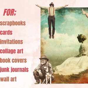 Gratitude & Appreciation Collage Pack, Whimsical Ephemera Fussy Cut ...