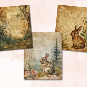 Printable Ostara Ephemera Digital Paper, Pagan Easter Collage, Spring ...