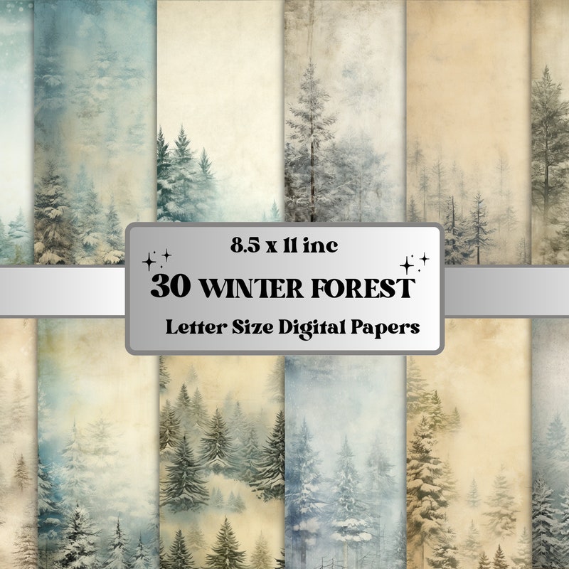 Winter Forest - Etsy